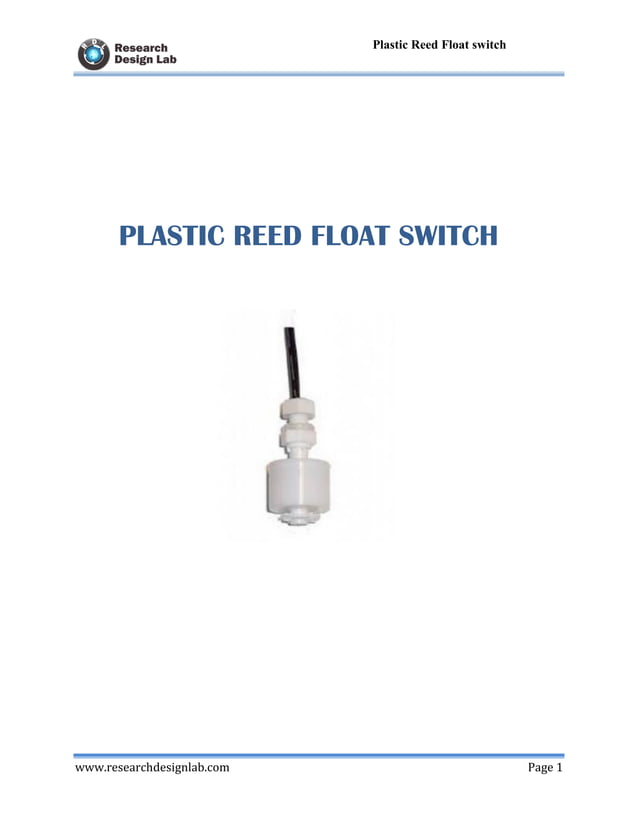 Plastic REED Float Switch | PDF