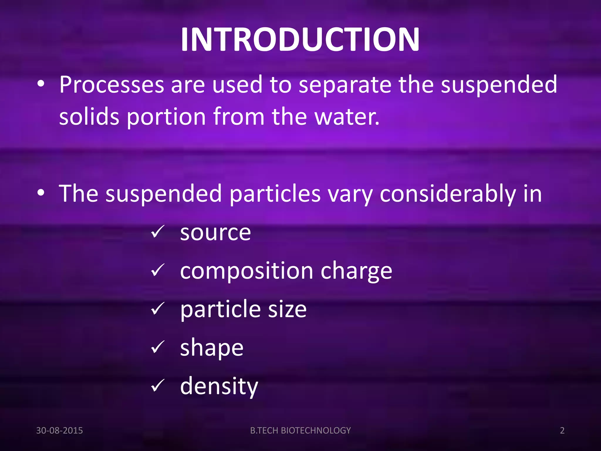 Flocculation & Sedimentation | PPTX