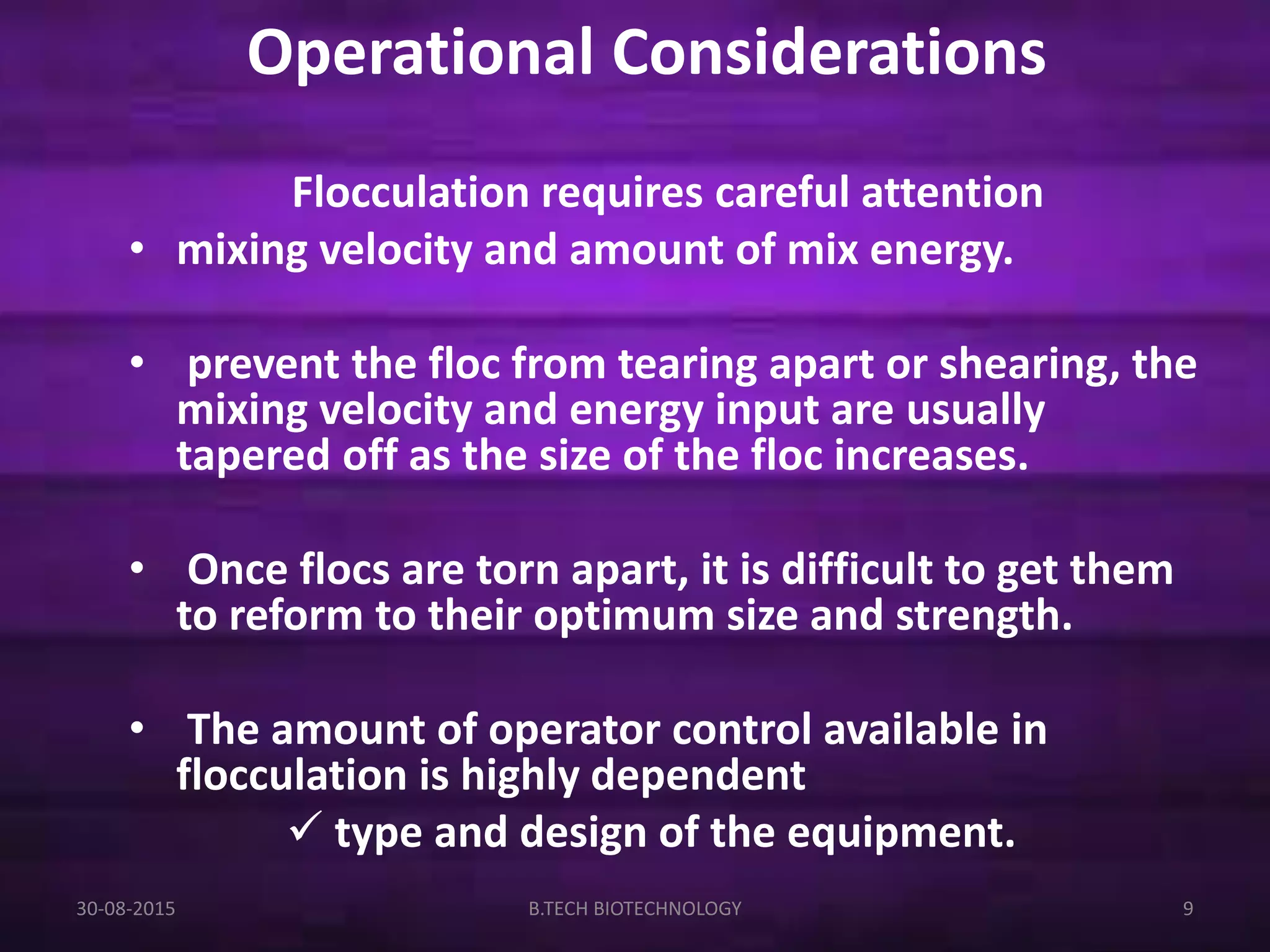 Flocculation & Sedimentation | PPTX