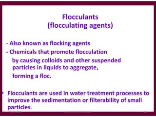 Flocculation & Sedimentation | PPTX