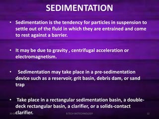 Flocculation & Sedimentation | PPTX