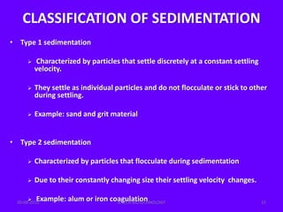 Flocculation & Sedimentation | PPTX