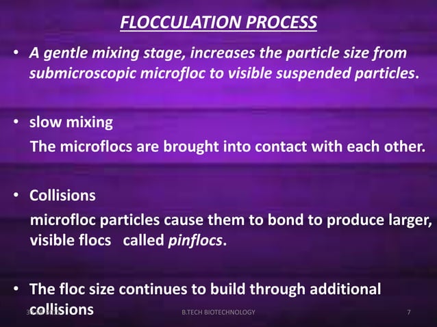 Flocculation & Sedimentation | PPT