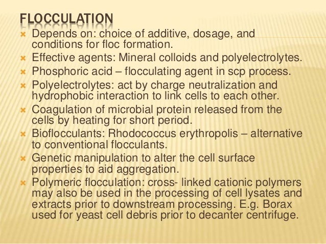 Flocculation