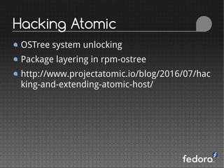 Globalization autdi for Fedora Atomic | PPT