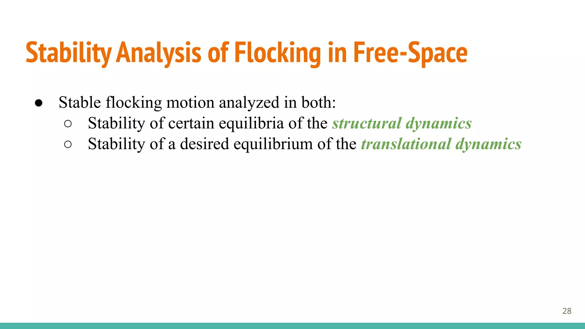 Flocking for multi agent dynamic systems algorithms and theory | PPT