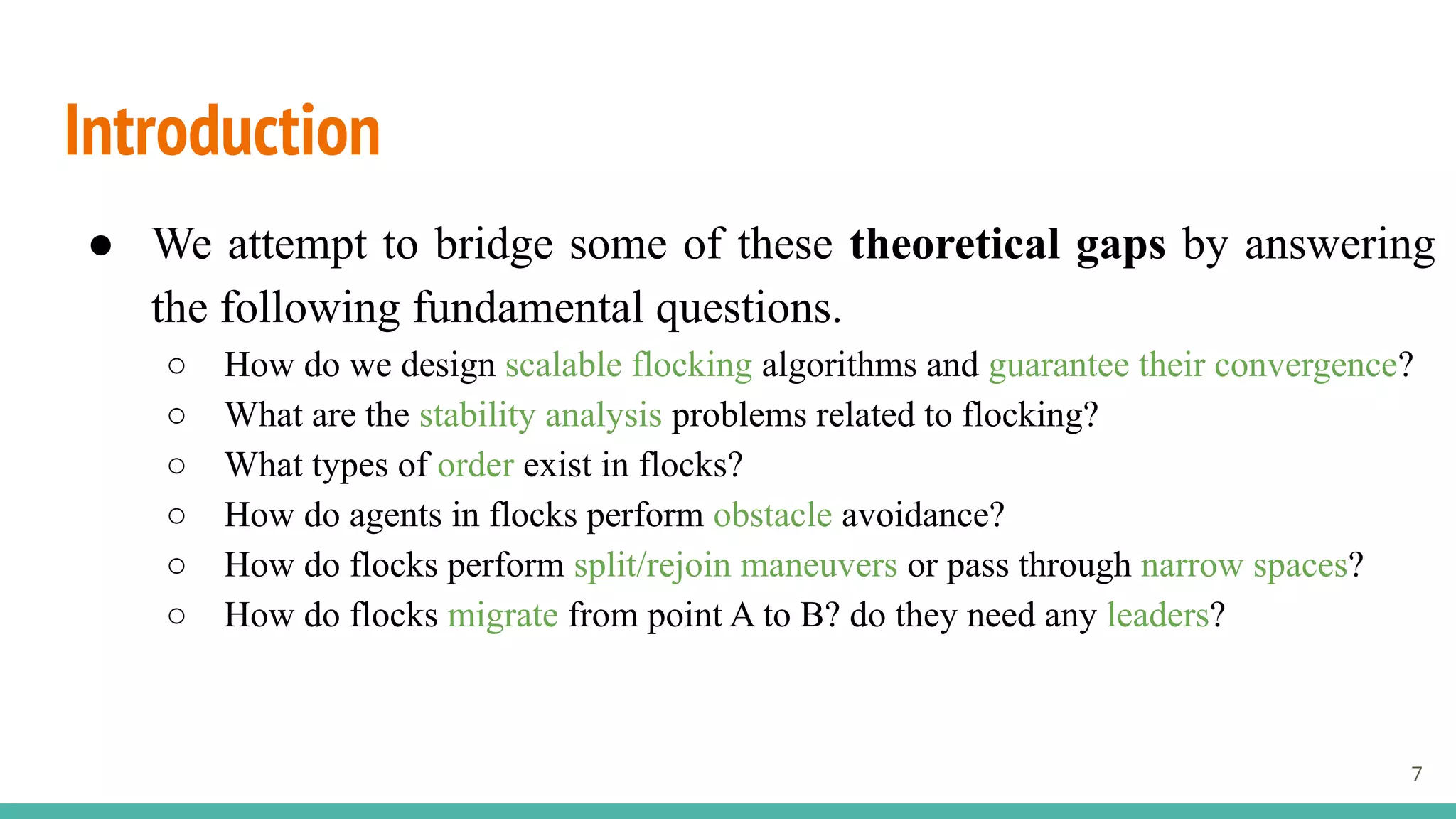 Flocking for multi agent dynamic systems algorithms and theory | PPT