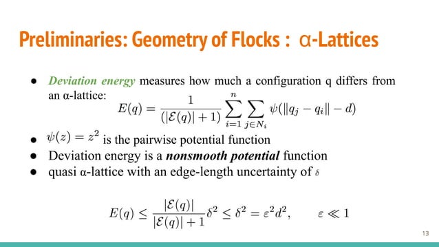 Flocking for multi agent dynamic systems algorithms and theory | PPT