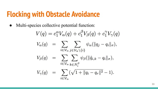 Flocking for multi agent dynamic systems algorithms and theory | PPT