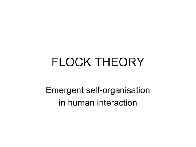 Flock theory | PPT