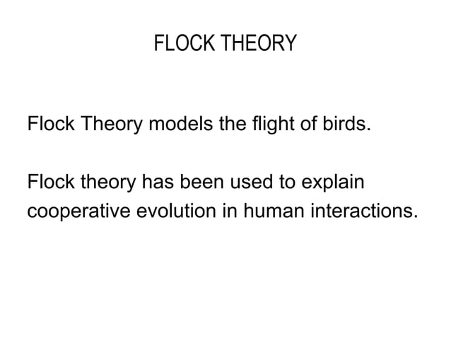 Flock theory | PPT