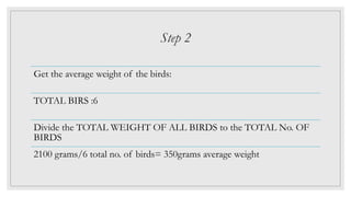 FLOCK UNIFORMITY PPT- POULTRY RAISING ANIMAL PRODUCTION | PPTX