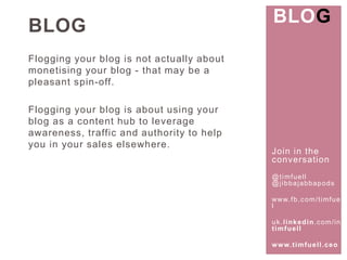 Flog your blog | PPT