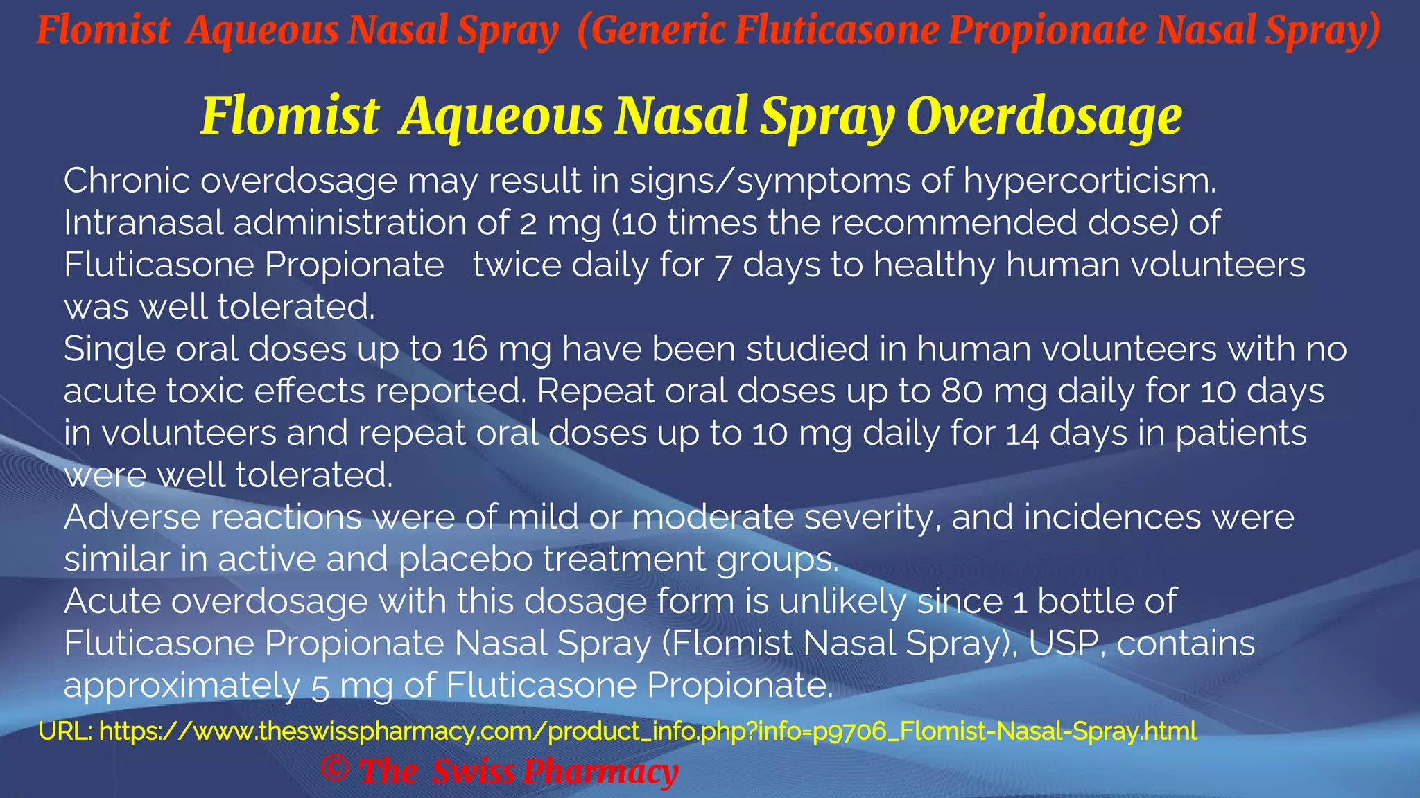 Flomist Aqueous Nasal Spray (Generic Fluticasone Propionate Nasal Spray ...