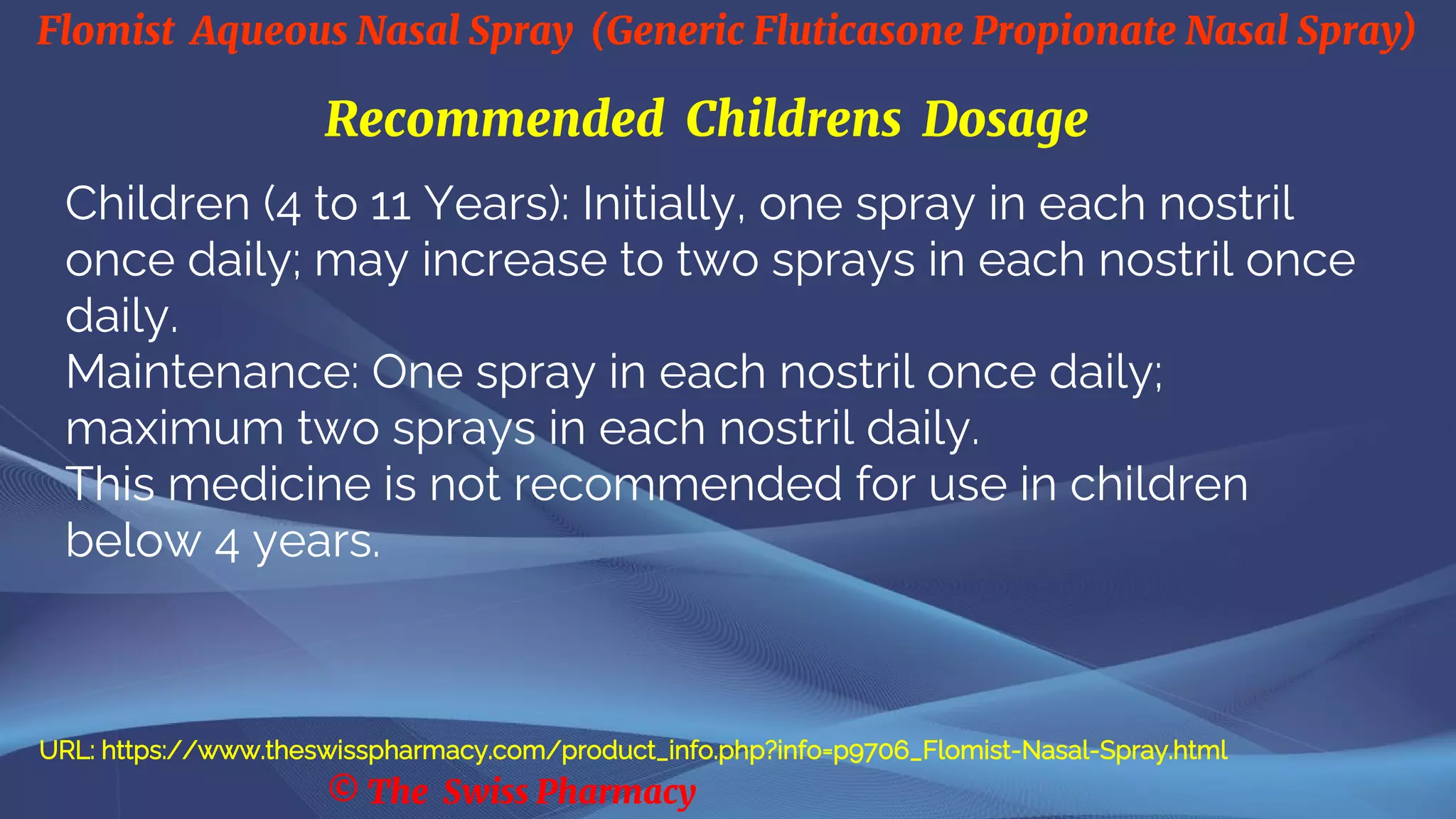 Flomist Aqueous Nasal Spray (Generic Fluticasone Propionate Nasal Spray ...