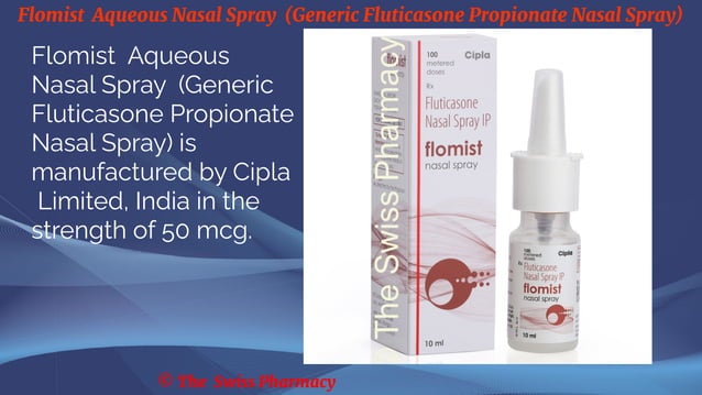 Flomist Aqueous Nasal Spray (Generic Fluticasone Propionate Nasal Spray ...