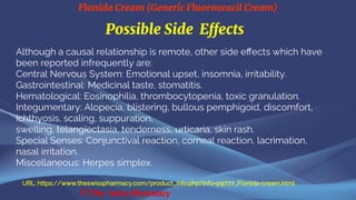 Flonida Cream (Generic Fluorouracil Cream) | PDF