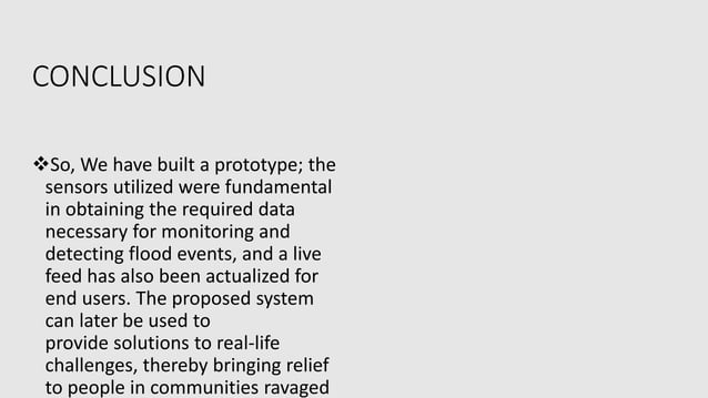 IoT based Flood detection system | PPTX