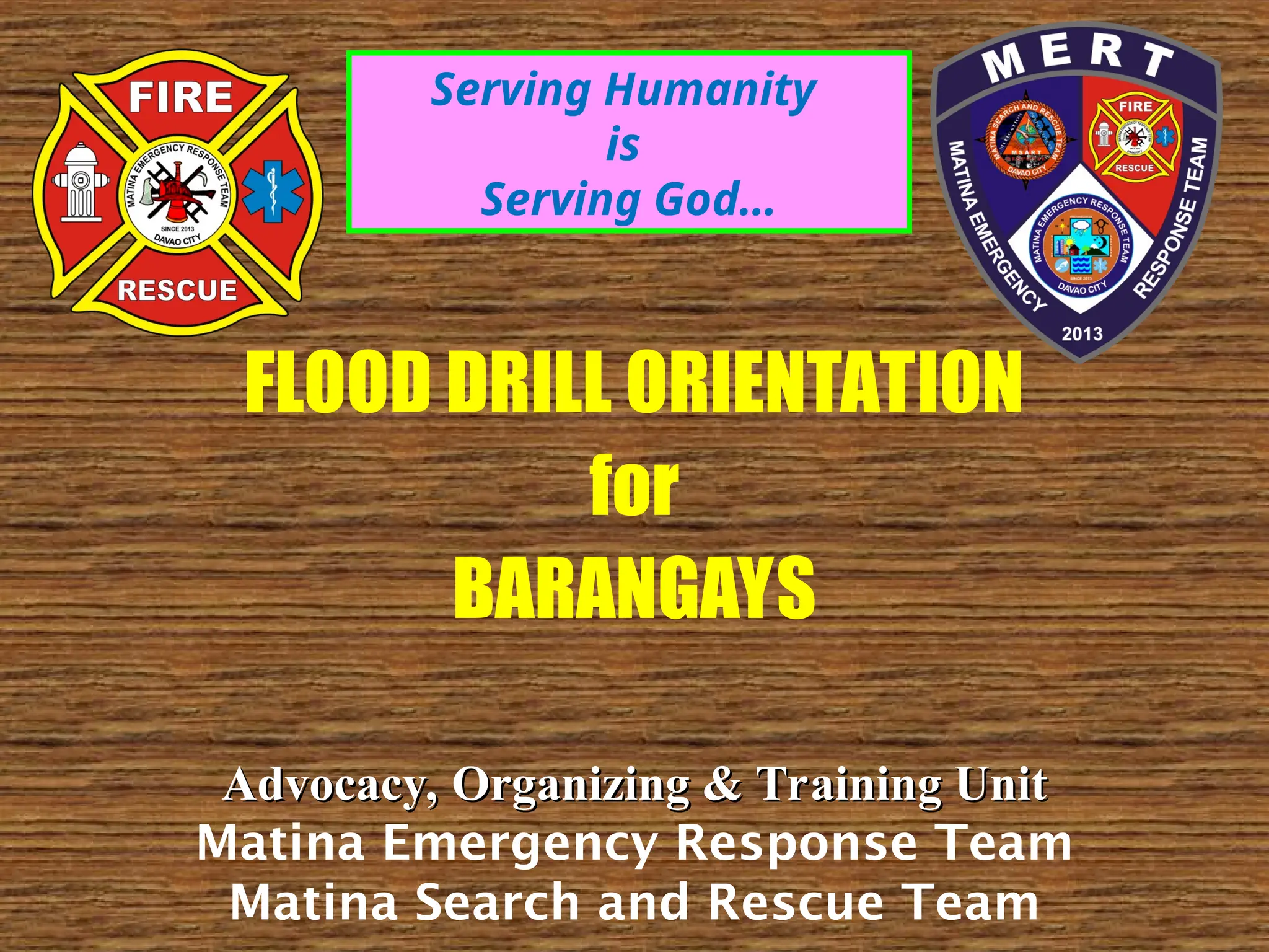 Flood-Drill-Orientation-for-Barangays.ppt