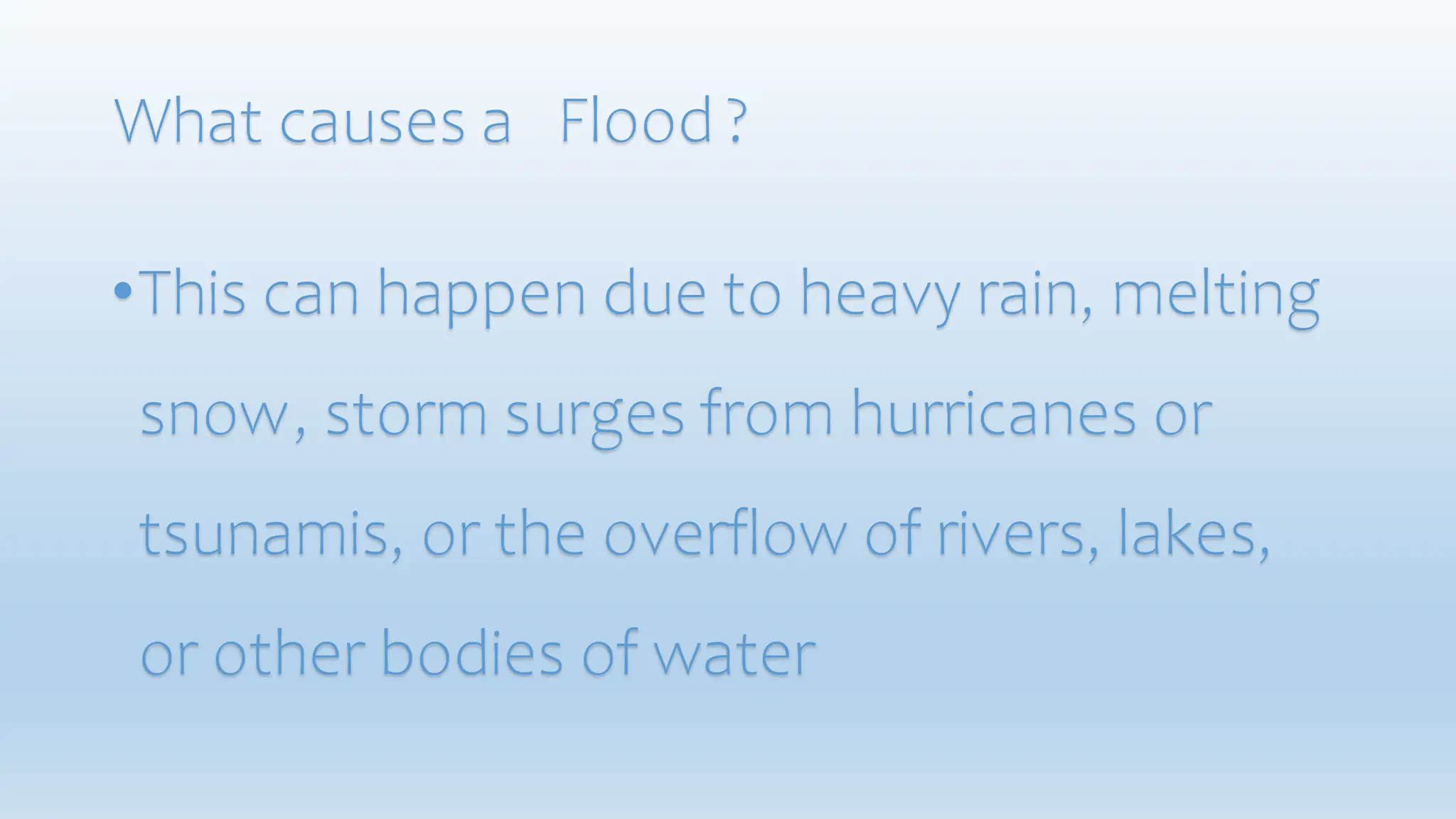 Disaster Management and Risk Reduction: The Flood | PPTX