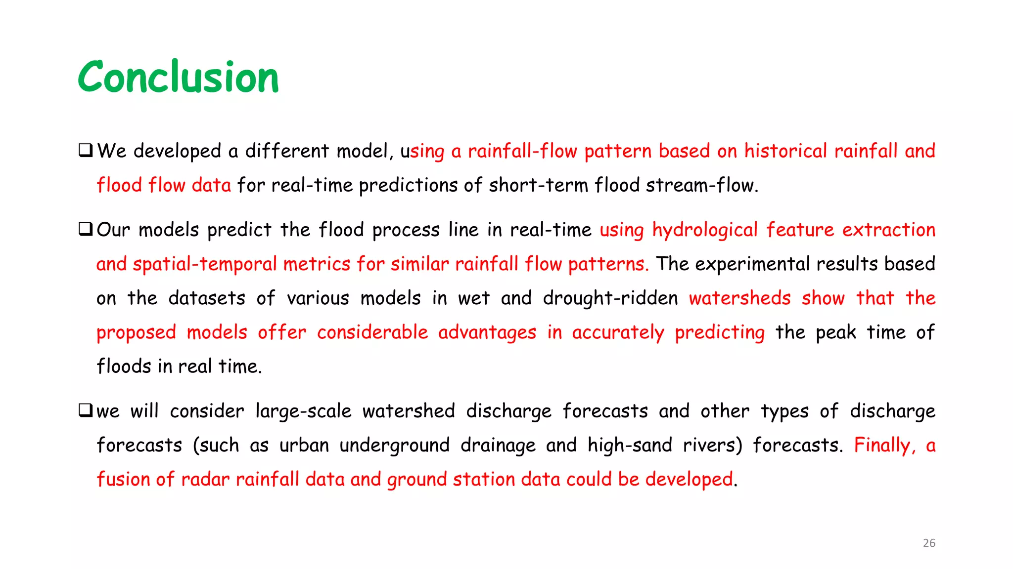 Flood and rainfall predction final | PPTX