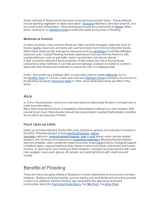 Flood control and disaster management | DOCX