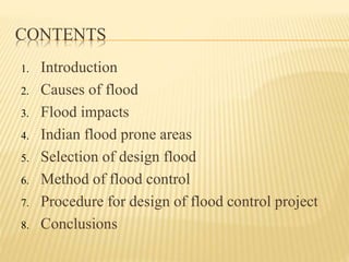 Flood control by Dr Sandeep Yadav | PPTX