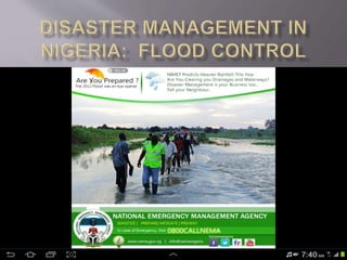 Flood control presentation.pptx osun state | PPTX