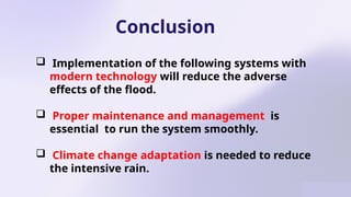 Sustainable Flood control system for Bangladesh | PPTX