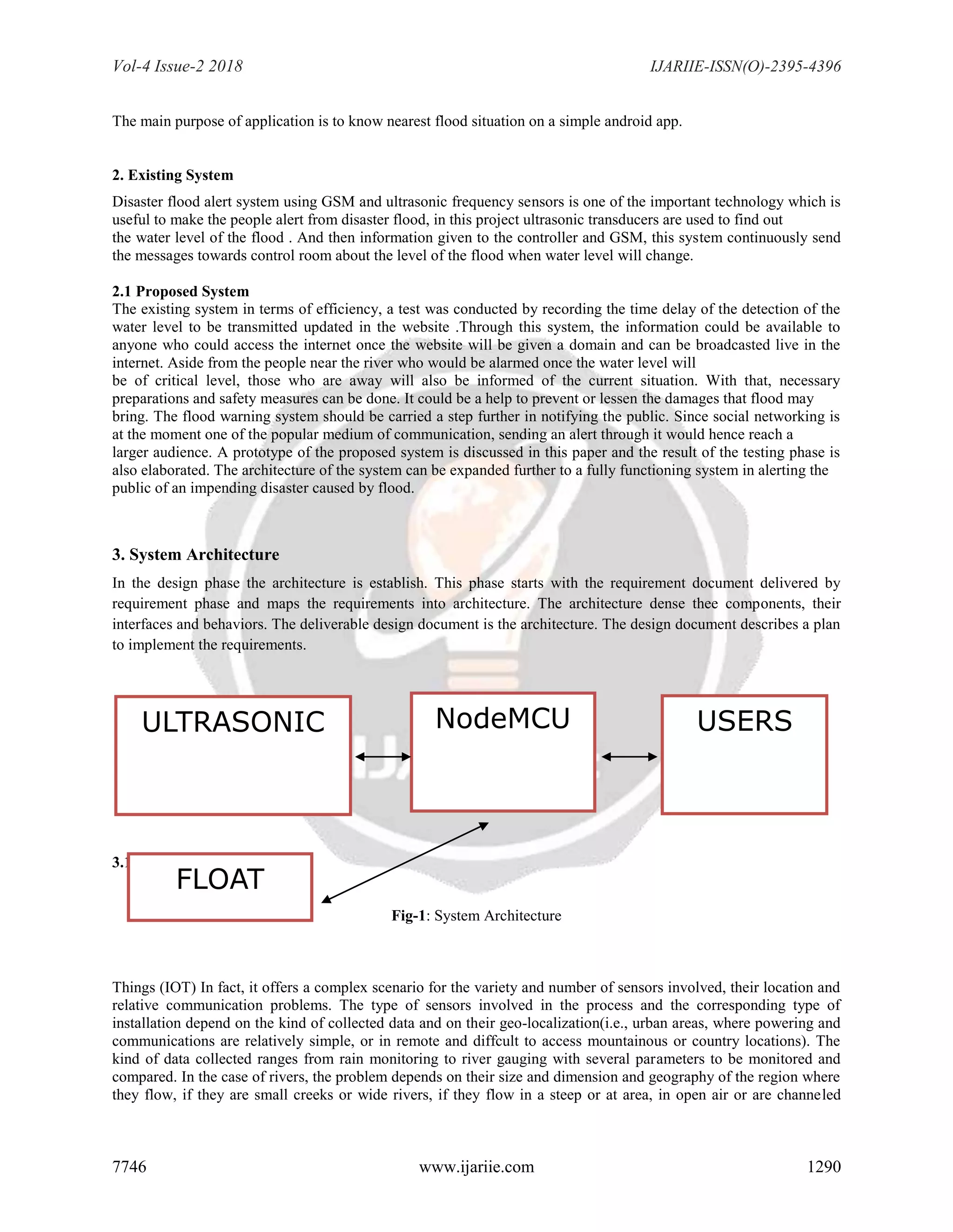 Flood detection using_iot_ijariie7746 | PDF