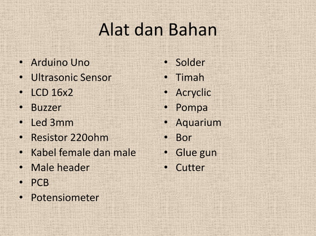 Flood Detector Arduino Uno With Ultrasonic Sensor Ppt