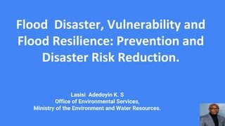 Flood Disaster, Vulnerability and Flood Resilience_ Prevention and ...
