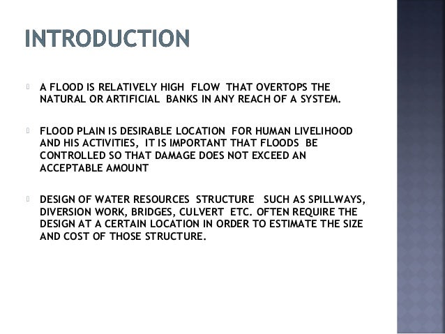 Flood Estimation