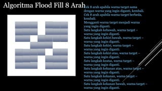 Algoritma Flood Fill untuk Pewarnaan Objek | PPTX