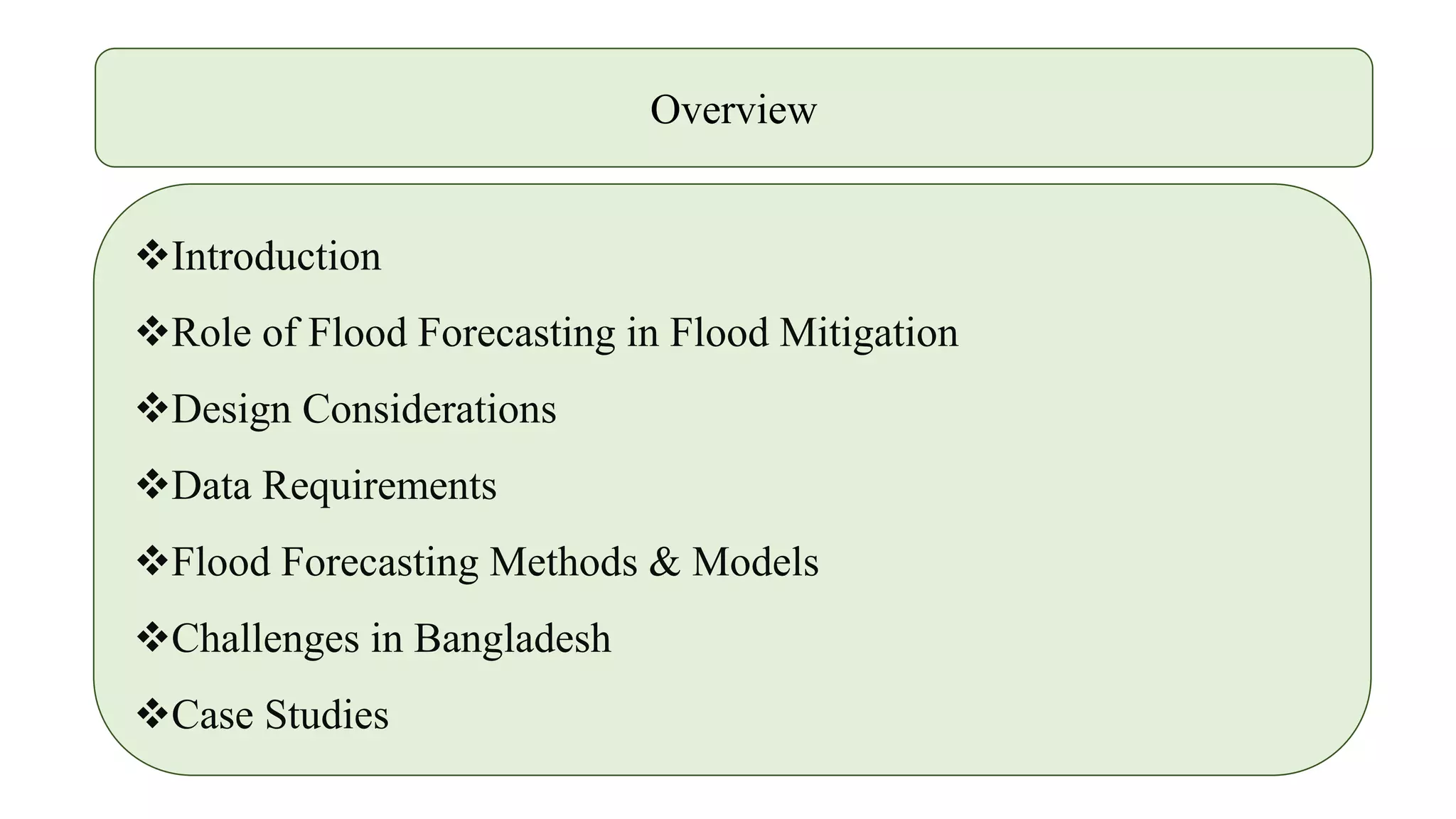 Flood forecasting presentation final | PPTX