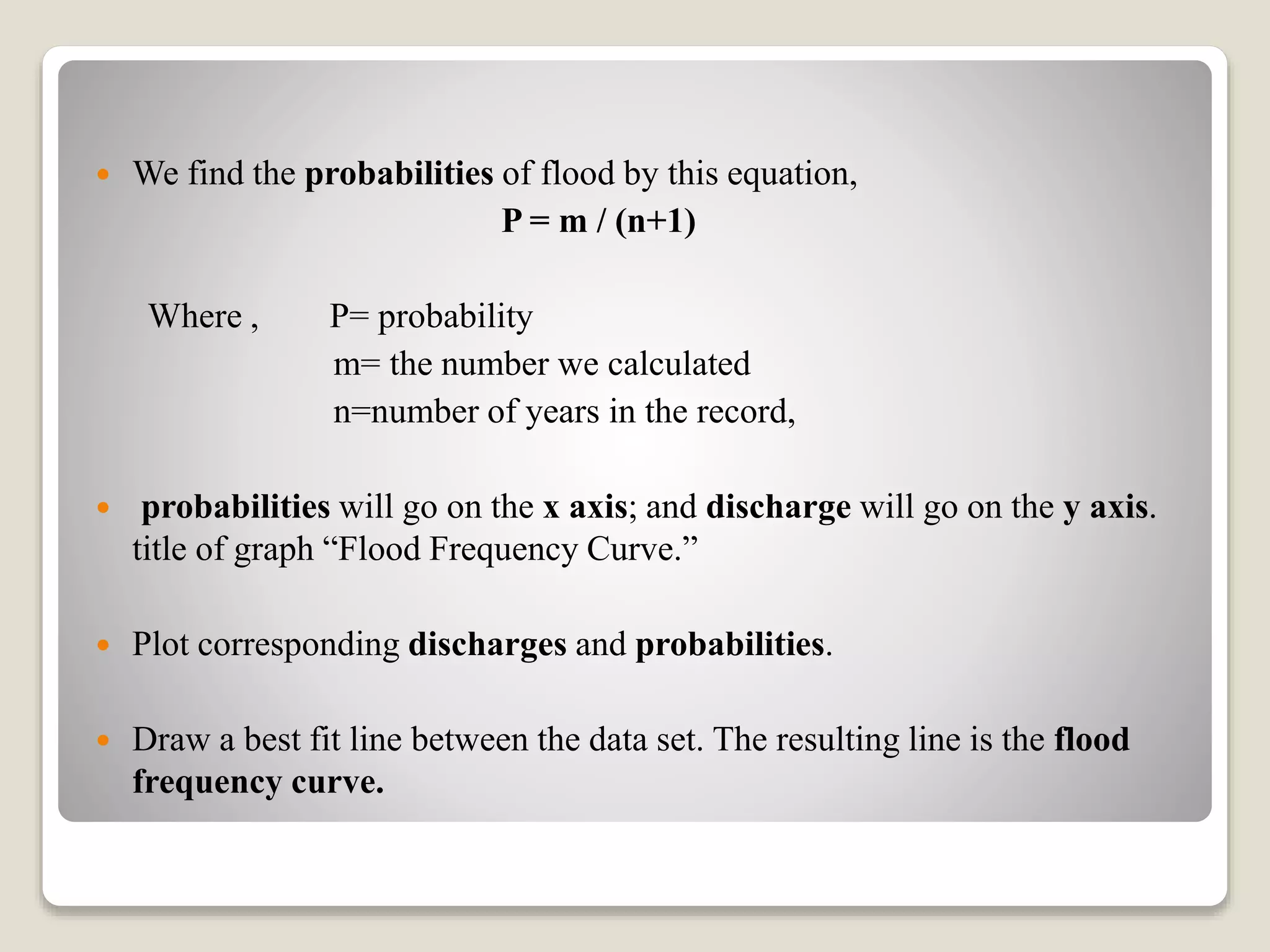 Flood Frequency Analyses Pptx Civil Engineering Industry Industries