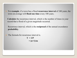 Flood frequency analyses | PPTX