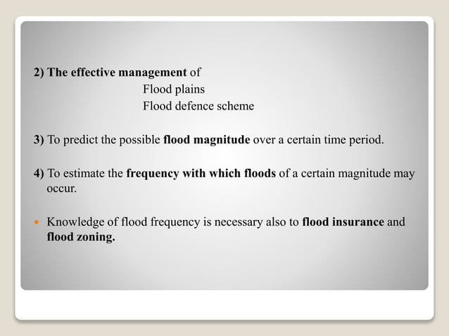 Flood frequency analyses | PPTX | Civil Engineering Industry | Industries