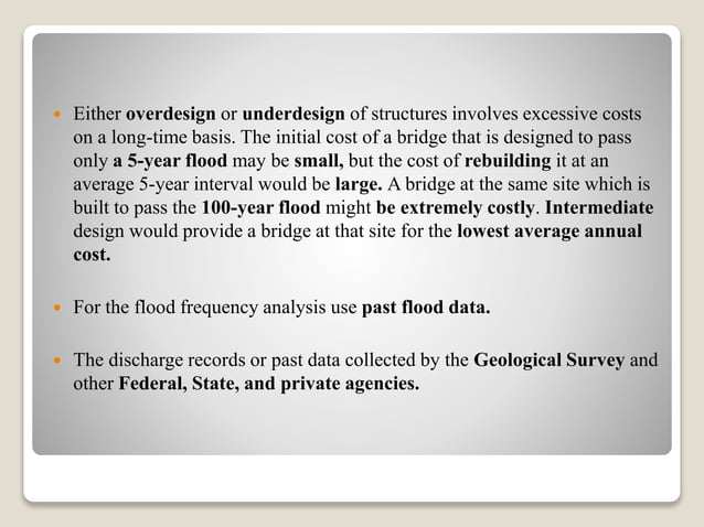 Flood frequency analyses | PPTX | Civil Engineering Industry | Industries