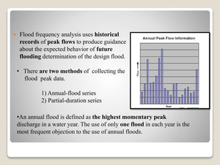 Flood frequency analyses | PPTX
