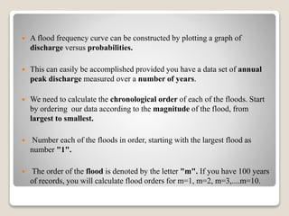 Flood frequency analyses | PPTX