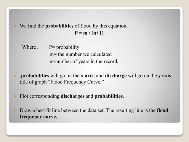 Flood frequency analyses | PPTX | Civil Engineering Industry | Industries