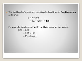 Flood frequency analyses | PPTX