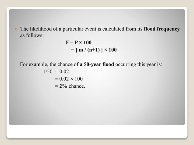 Flood frequency analyses | PPTX | Civil Engineering Industry | Industries