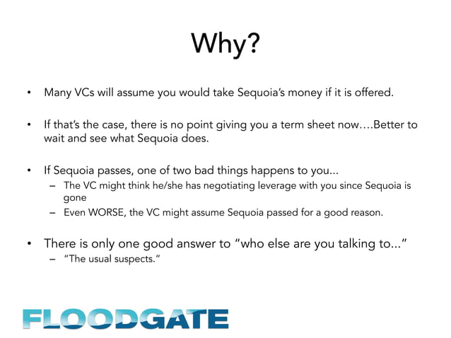 Floodgate vc fundraising primer ppt | PPT