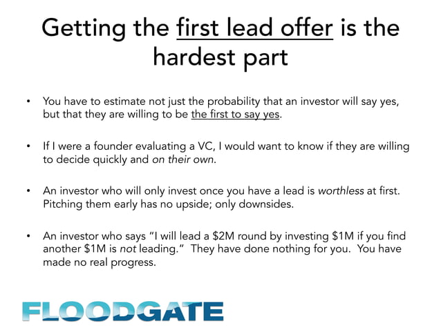 Floodgate vc fundraising primer ppt | PPT