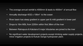 Flooding in Kalu ganga basin Sri Lanka | PPTX