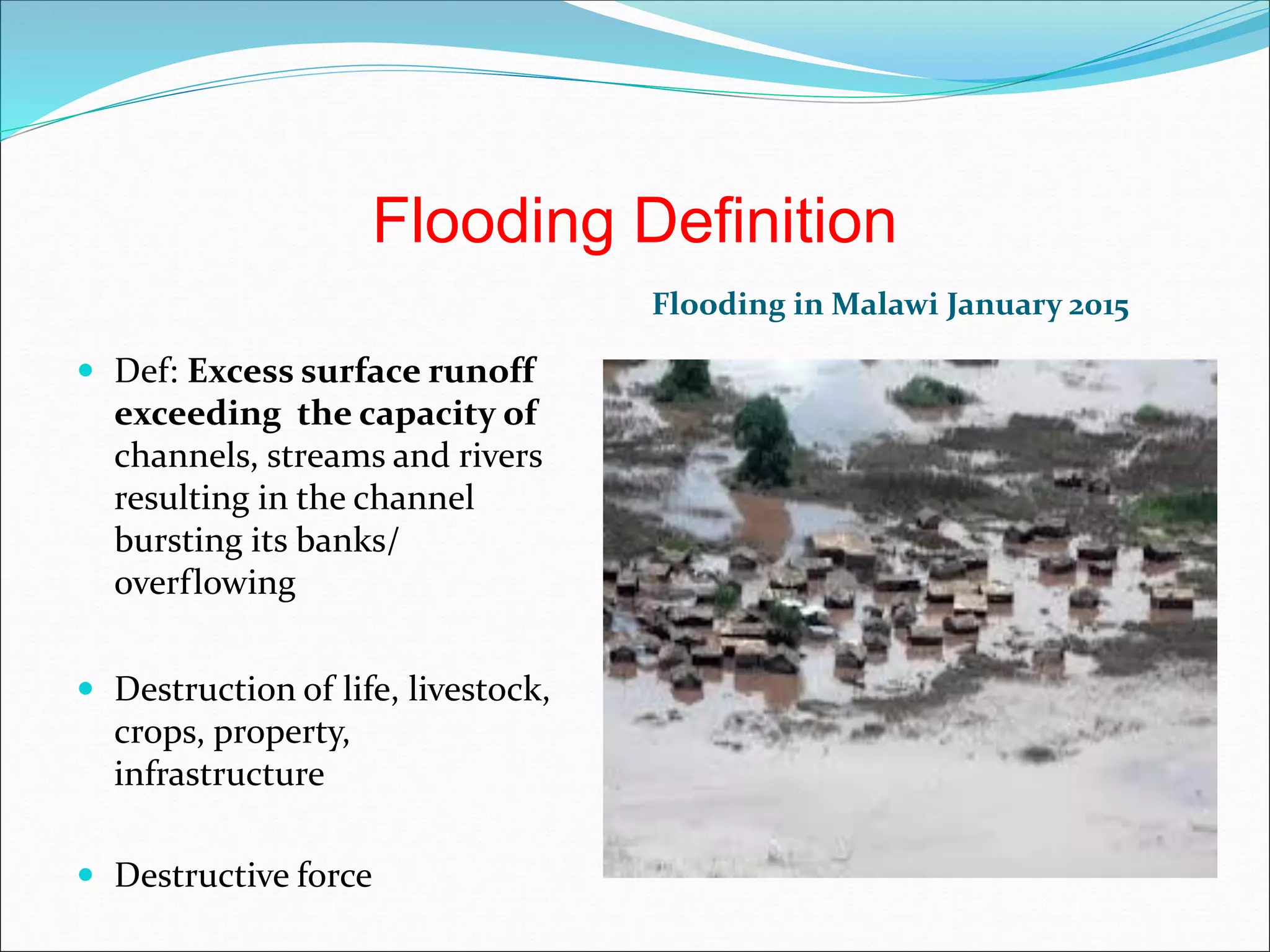 The Hyrdrology of Floods in Malawi Cities | PDF