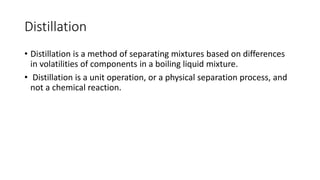 Flooding of a distillation column | PPTX