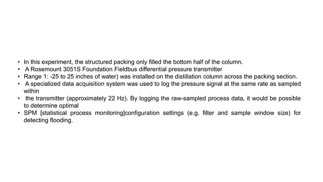 Flooding of a distillation column | PPTX | Science
